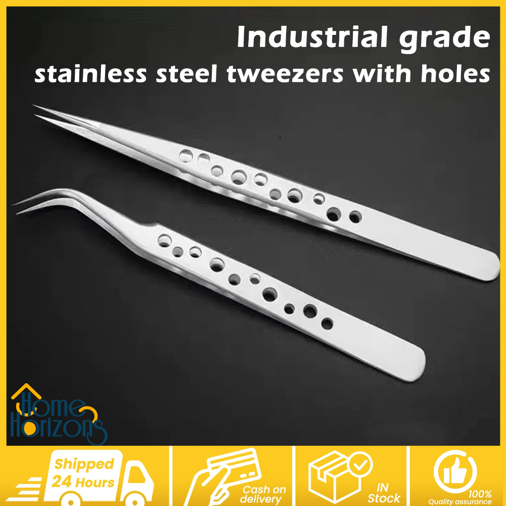 Electronics Industrial Tweezers Anti-static Precision Stainless Forceps ...