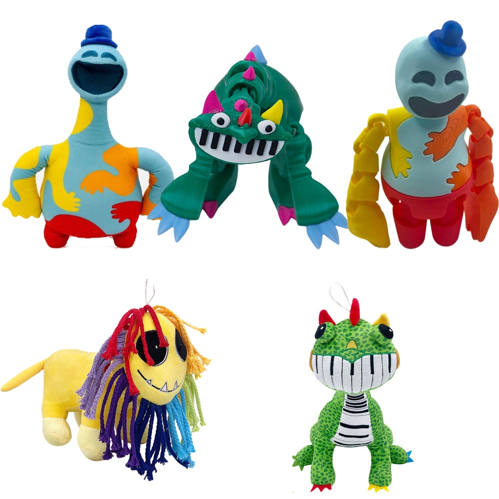 Poppy Playtime Chapter 4 Dolls Doey Pianosaurus Yarnaby Stuffed Toys ...