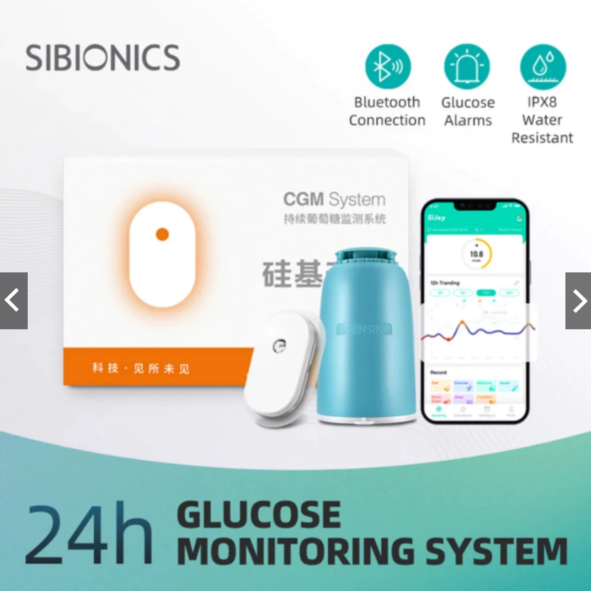 Continuous Glucose Monitoring System 24h Real-time Blood Sugar Test Kit ...