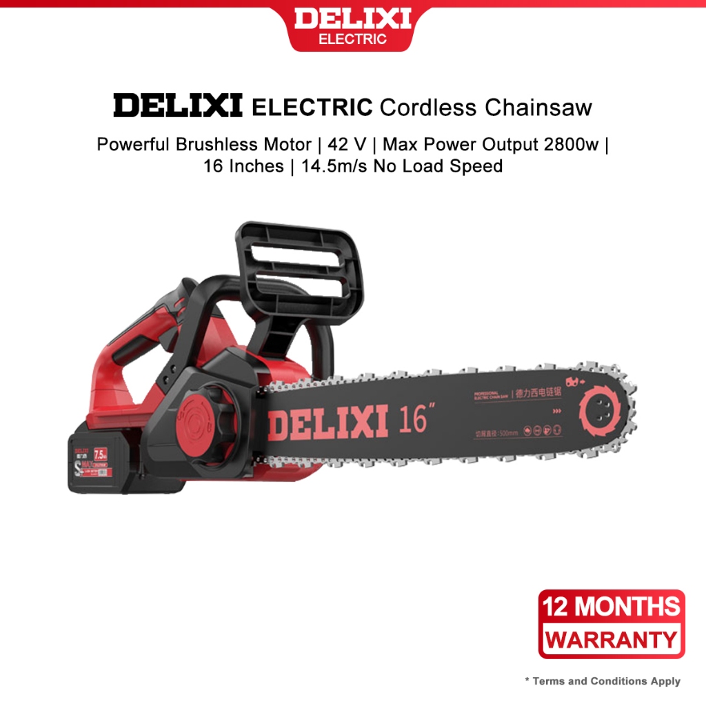 DELIXI Electric DLX-DLJ1602 42V 16 Inches Powerful Cordless Brushless ...