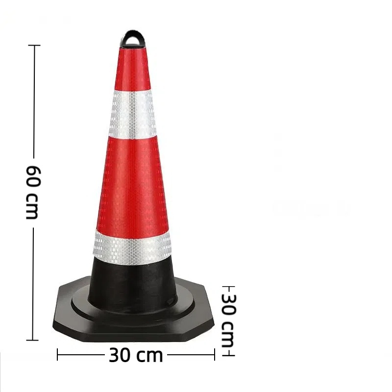 60CM 70CM 90CM rubber cone roadblock cone ice cream cone traffic safety ...