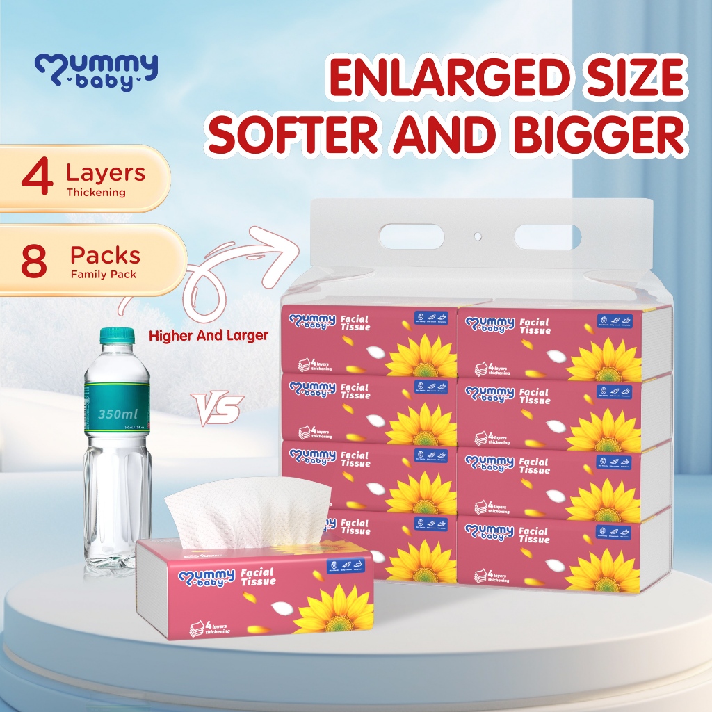 Mummy Baby Facial Tissue paper towel tissue paper 4Ply interfolded ...
