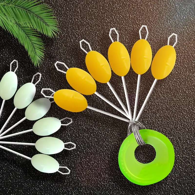 10 sets of 60 capsules Rubber Fishing Bobber Stopper Float Stops ...