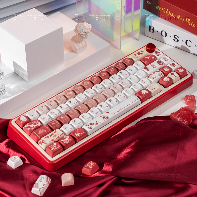 【KEYCAP ONLY】ROSE Keycap 131 Keys MOA Profile PBT Dye-sub For Cherry MX ...