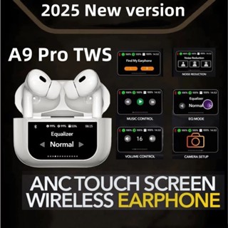 A9 Pro Wireless Earphones Touch Screen Display Gaming Noise Cancelling ...