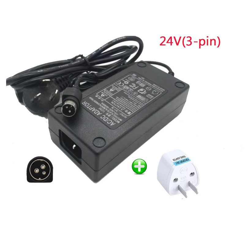 24V printer power supply adapter, 3-pin power adapter, suitable for ...