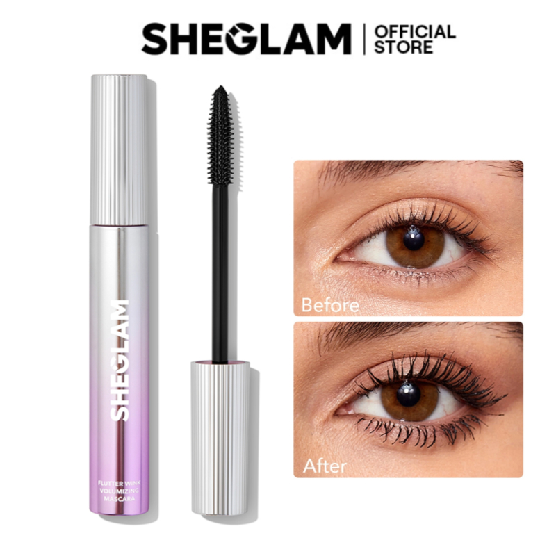 SHEGLAM Flutter Wink Volumizing Mascara Max Impact Extreme Long Lasting ...
