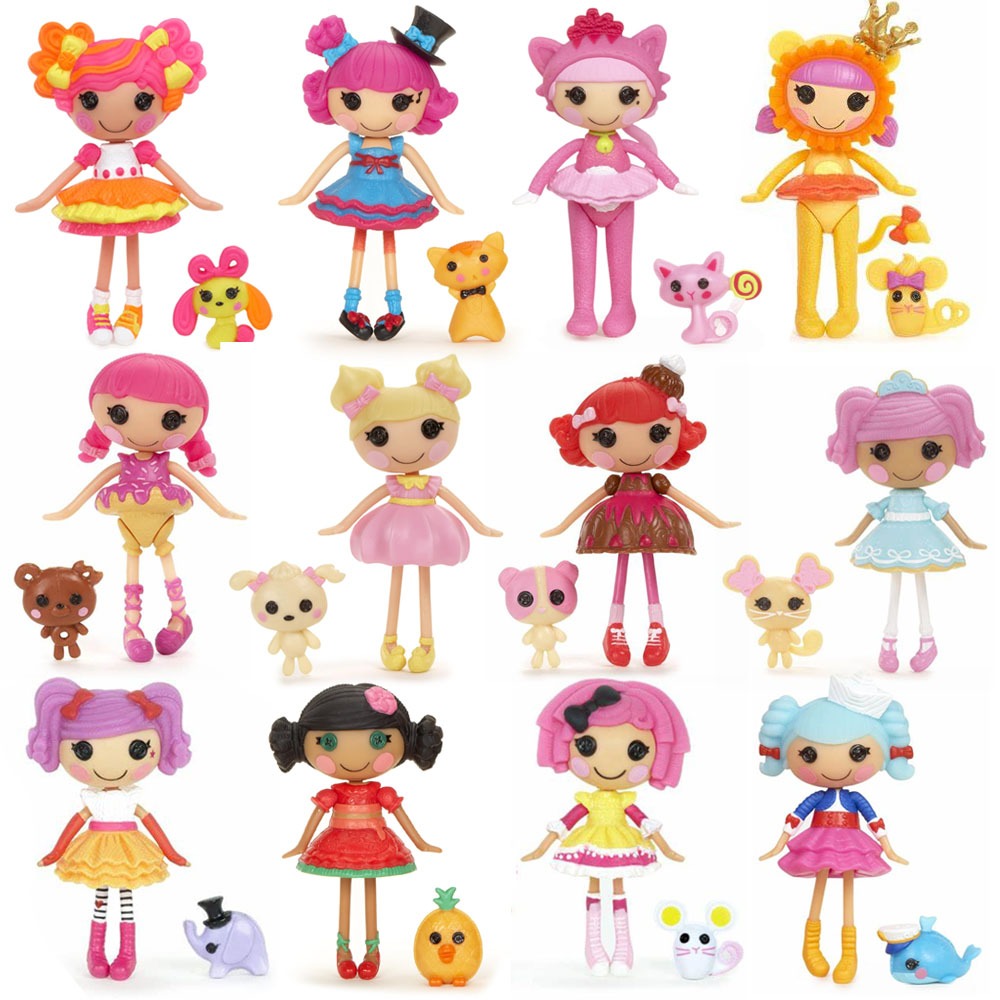 Random Style 8PCS Set Mini Lalaloopsy Doll With Pet Accessory Figure ...