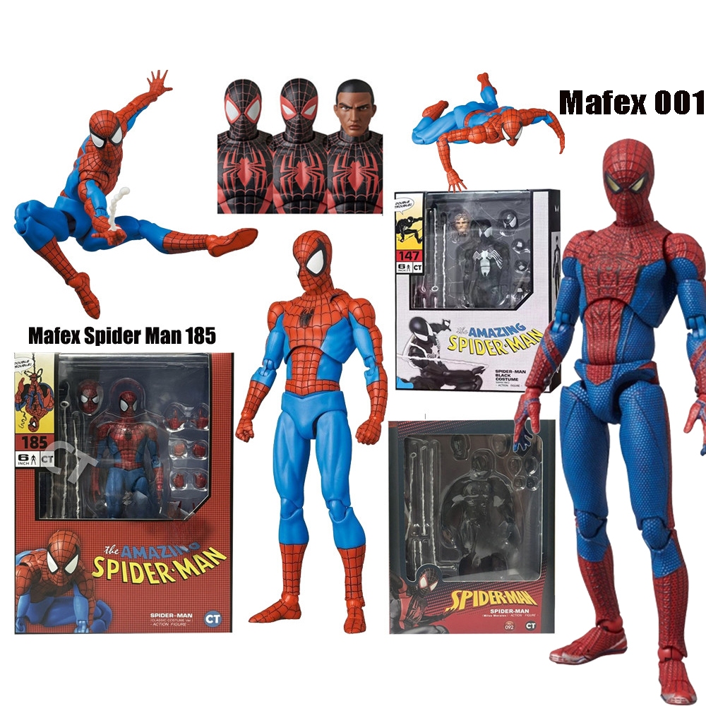 Mafex Spider Man 185 001 Action Figure Mafex147 Symbiote Spiderman ...