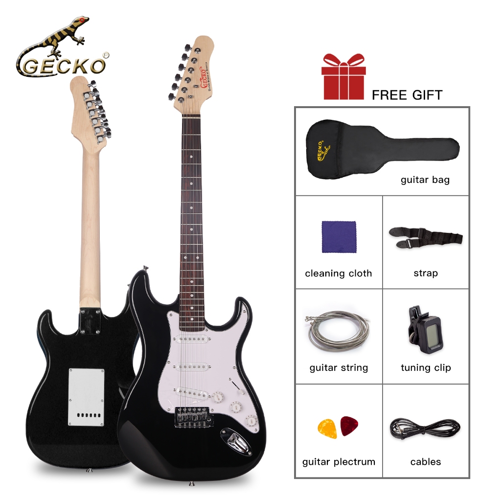 GECKO electric guitar beginner novice entry jazz single shake electric ...