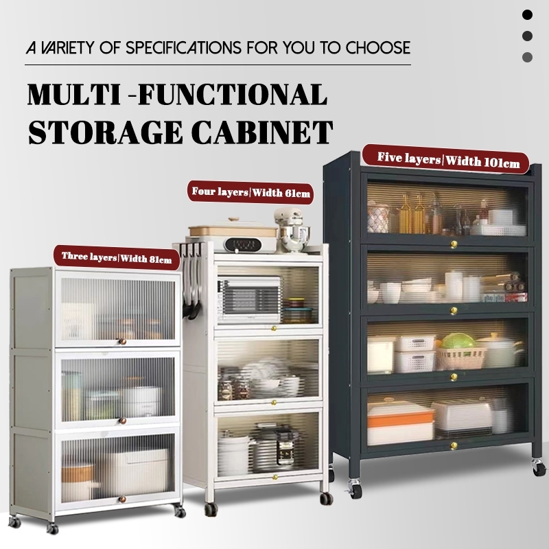 ⚡LOWEST PRICE⚡ Kitchen Cabinet Rack Dust Cabinet Multi-function ...