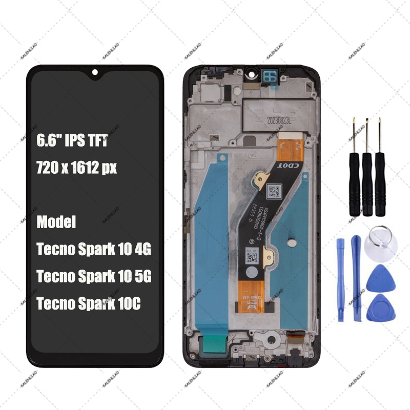 For Tecno Spark 10 5G Spark 10C LCD Display Touch Screen Digitizer ...