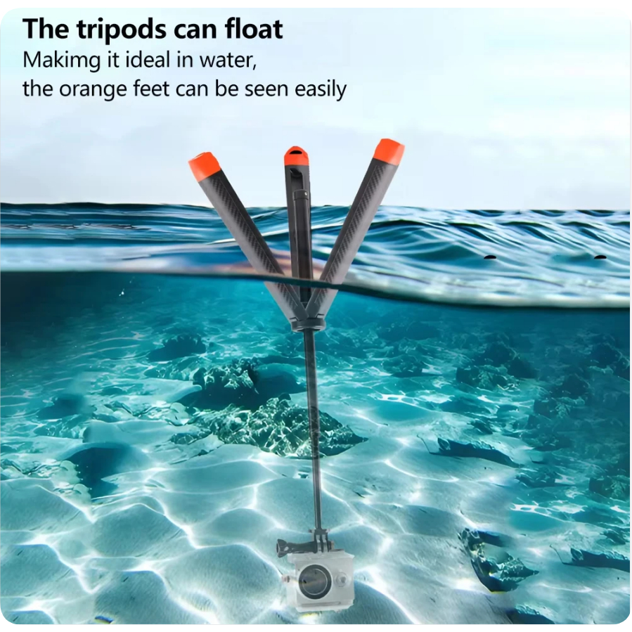 For GoPro Floating Hand Grip Selfie Stick Tripod Extendable Monopod For ...