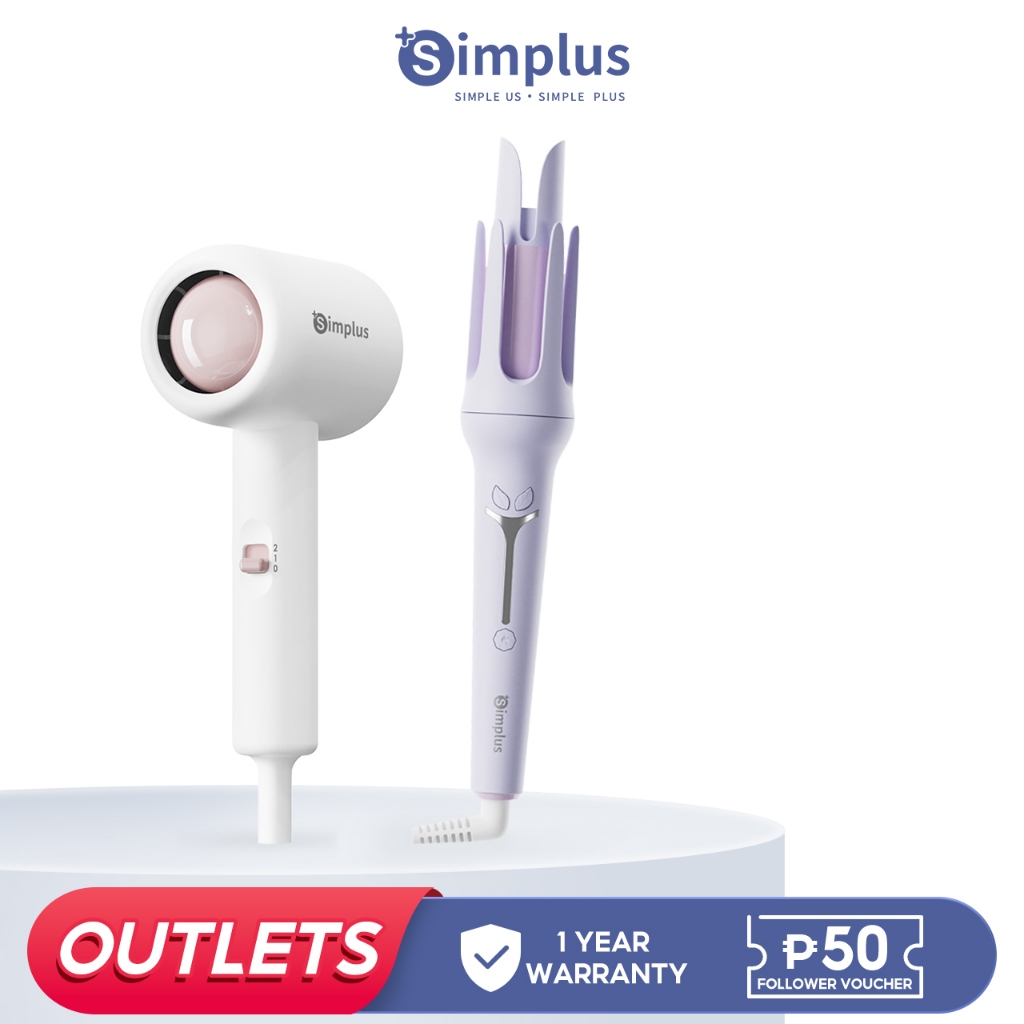 Simplus Automatic Hair Curler Quick Heat Styling With 1000W Hair Dryer ...