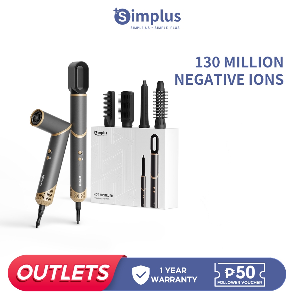 Simplus Hair Dryer Brush 5-IN-1 Multifunctional Styler Hair Curler ...