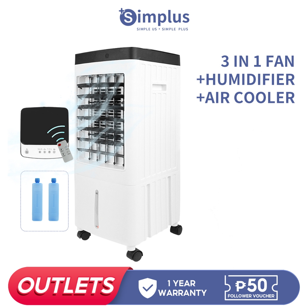 Simplus Air Cooling Fan 3 in 1 Air Cooler 10L Water Tank 3 Speed Regulation Air Conditioning Fan ...