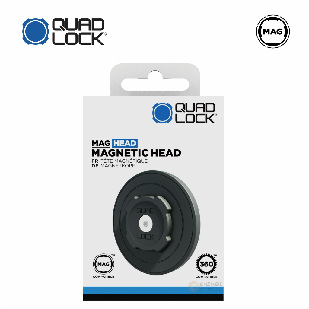 QUAD LOCK Car/Desk - MAG Head Magnetic Head for Phone Mounts 360 head ...