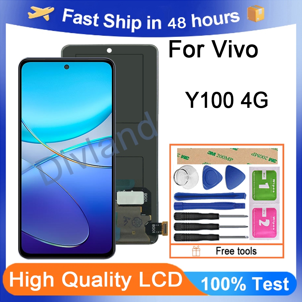 Original AMOLED OLED TFT Vivo Y100 4G LCD Display Touch Screen ...