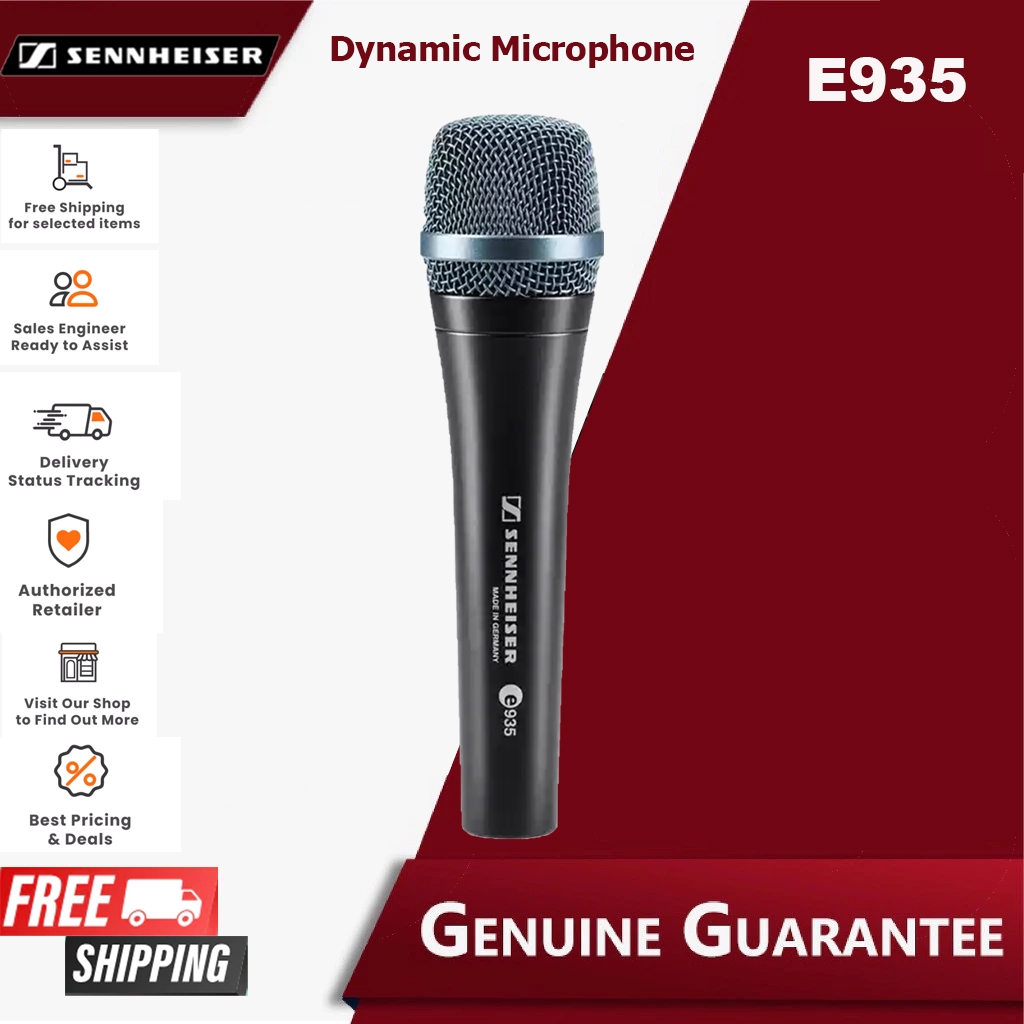 Sennheiser E935 Handheld Cardioid Dynamic Microphone for singing, speeches, gatherings ...