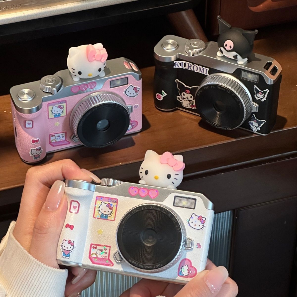 Hello Kitty Kuromi Retro CCD Camera 6400W Pixel High Resolution Front ...