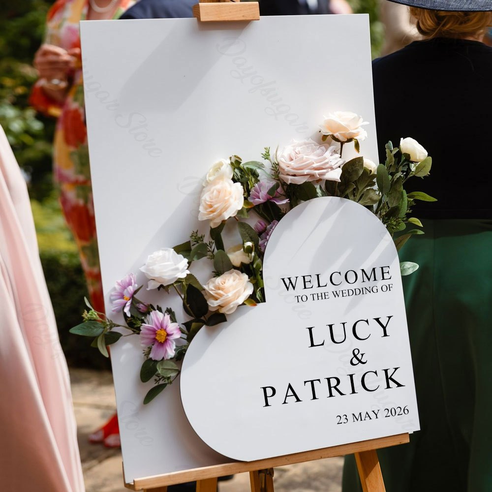 52x40cm Flower Box Welcome Sign Customized Personalized Welcome Sign ...