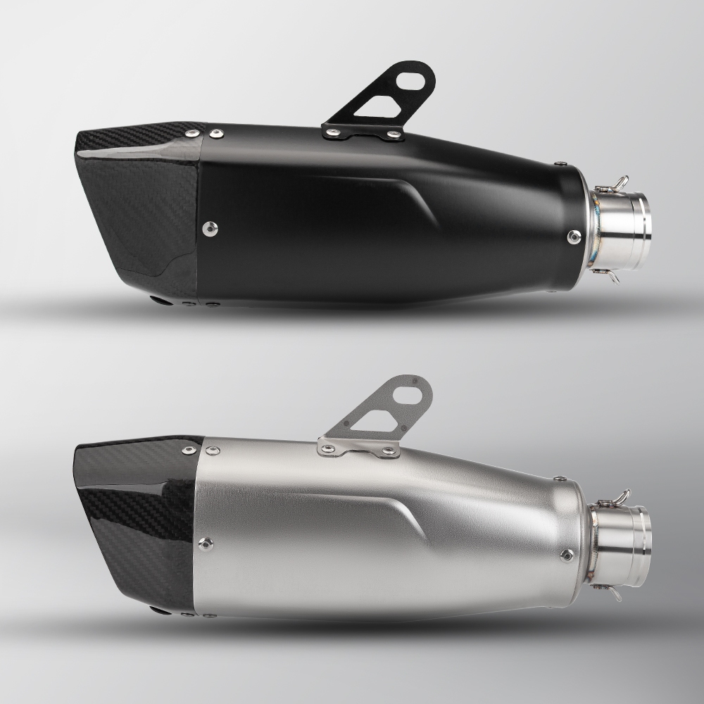 Akrapovic K195 Universal Carbon Tip Muffler 51mm Interface Motorcycle ...