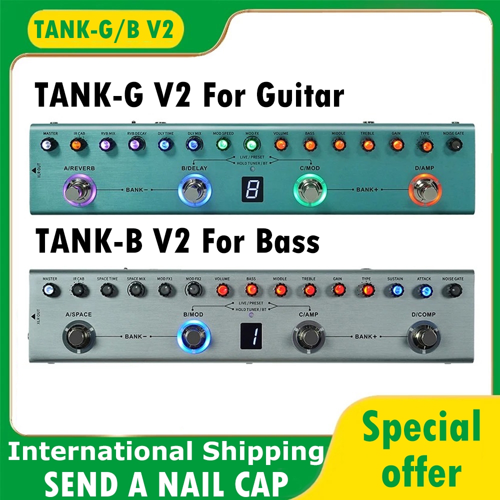 [FREE NAIL CAP]M-VAVE Tank-G Tank-B YUIMER Guitar Multi-Effects Pedal ...