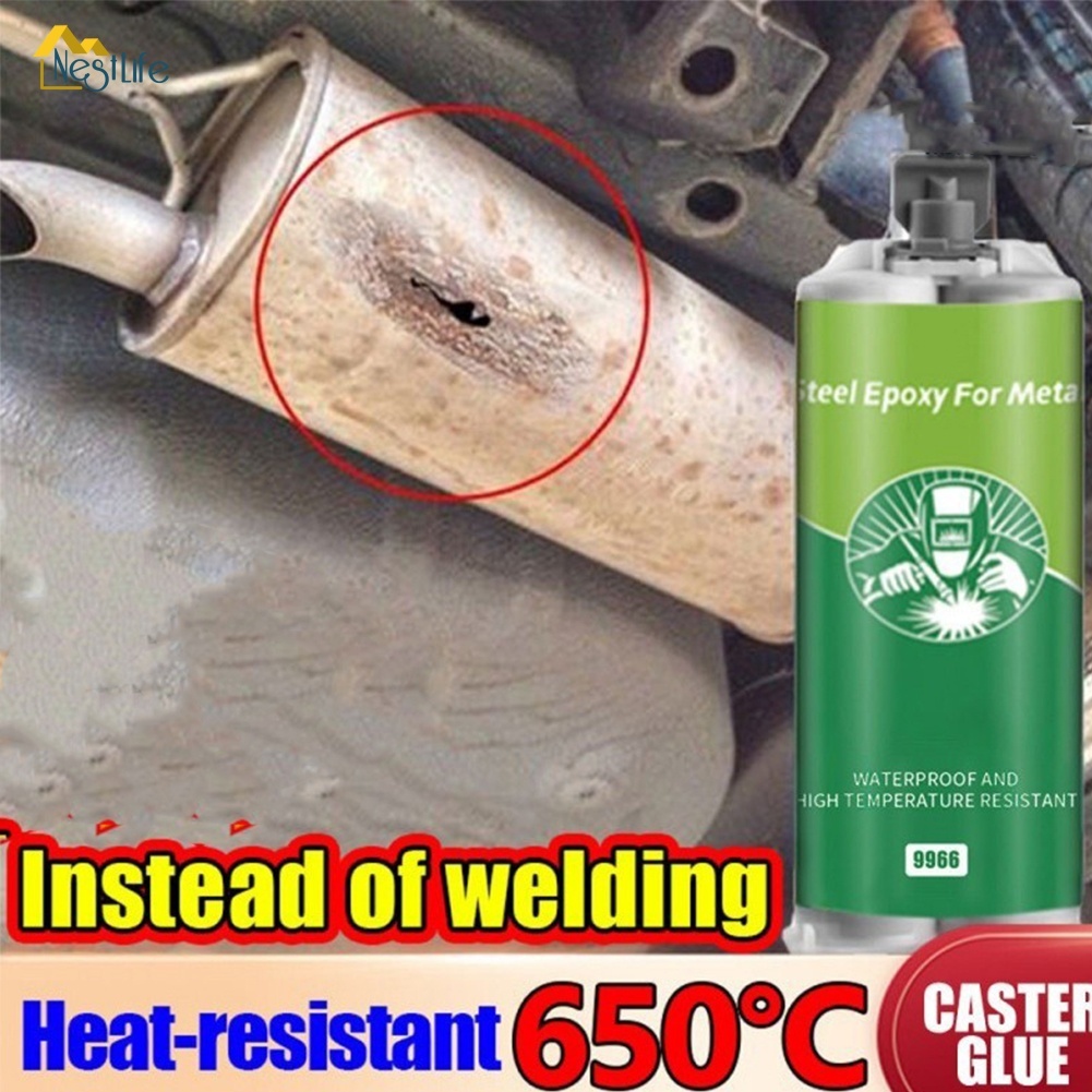 High Temp Epoxy Steel Glue - 80ml | Quick Dry| Corrosion Resistant ...