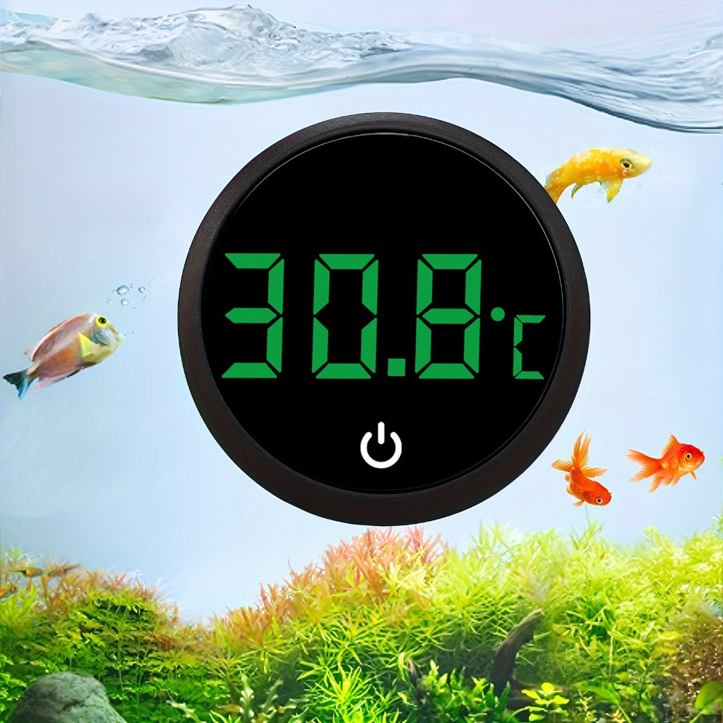 Aquarium Thermometer With Large LED Display, Wireless Thermometer For ...