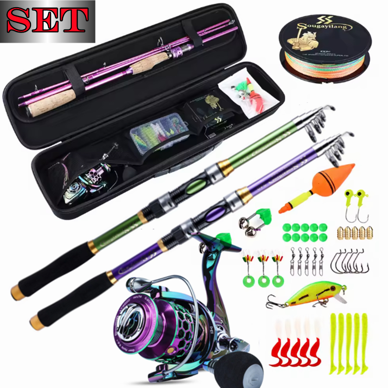Fishing rod set original fishing rod and reel set fishing rods full set ...