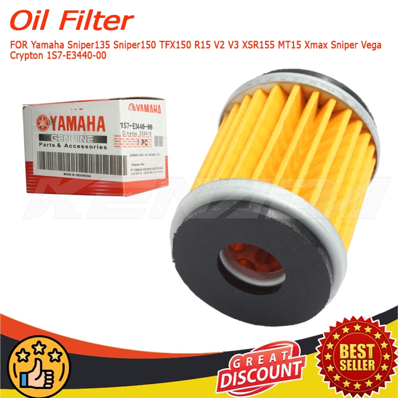 Oil Filter Yamaha Sniper135 Sniper150 TFX150 R15 V2 V3 XSR155 MT15 Xmax ...