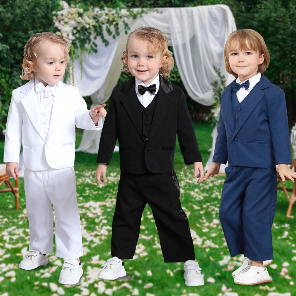 Formal Attire for Baby Boy Tuxedo Boss Baby Costume Infant Christening ...