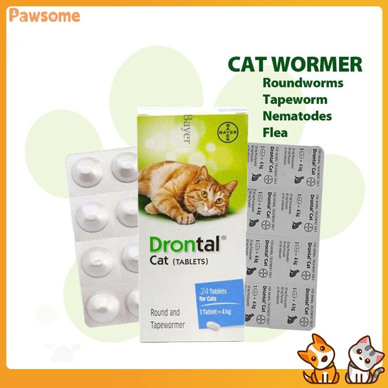 BAYER Drontal Plus Tablet for Cats Internal Deworming To Expel ...
