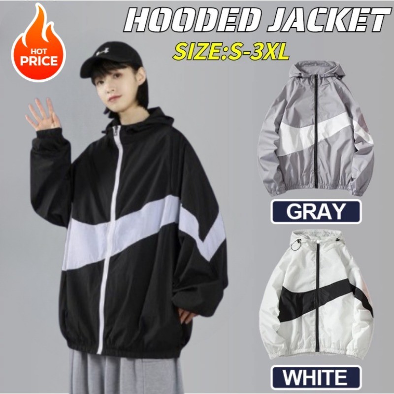 ZITY Jacket Men's Track Suit Sunscreen Jacket Windbreaker Jaket Sukan ...