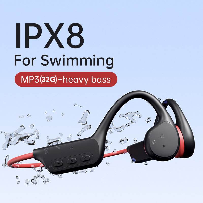 X7 Swimming Bone Conduction Earphone Bluetooth Headphones TWS 32GB MP3 ...