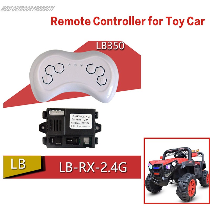 6V 12V 22A LB-RX-2.4G Remote Controller for an electric car for kids toy car remote control toy ...