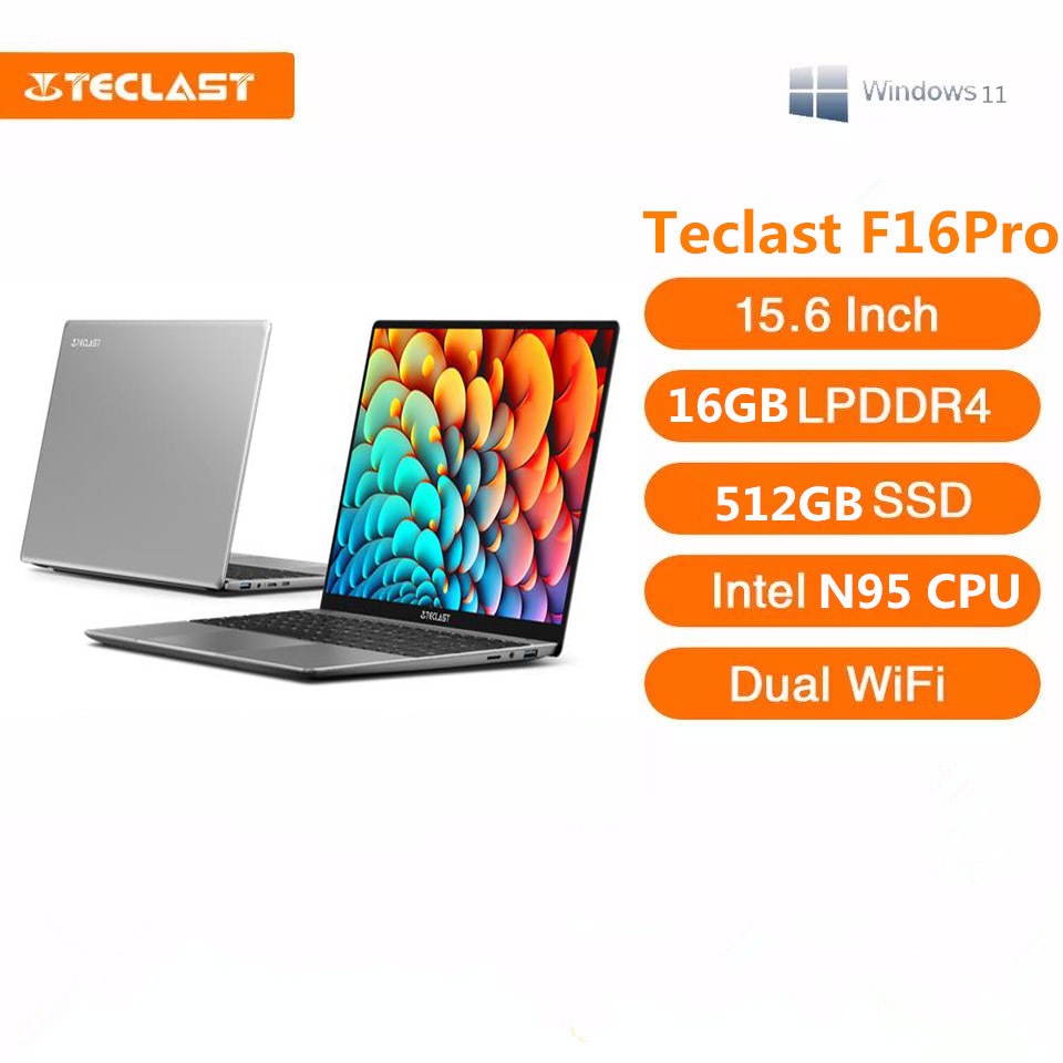 Teclast F16Pro Laptop portátil de 15,6 pulgadas16GB RAM 512GB SSD ...