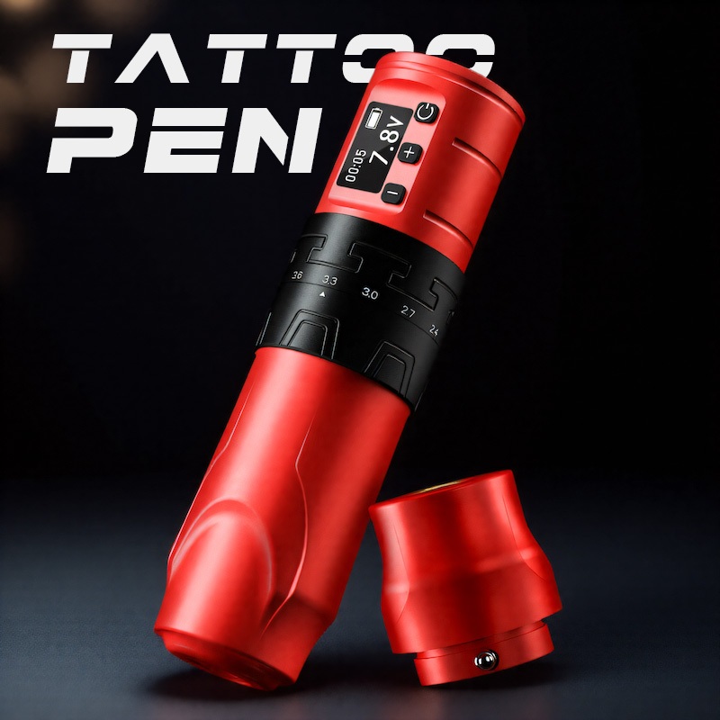 SABER Pen Type Wireless Tattoo Machine Kit Adjustable Stroke 2 ...