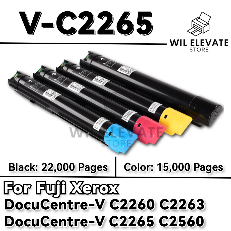 WilElevate VC2265 Toner Cartridge For Fuji Xerox DocuCentre-V C2260 ...