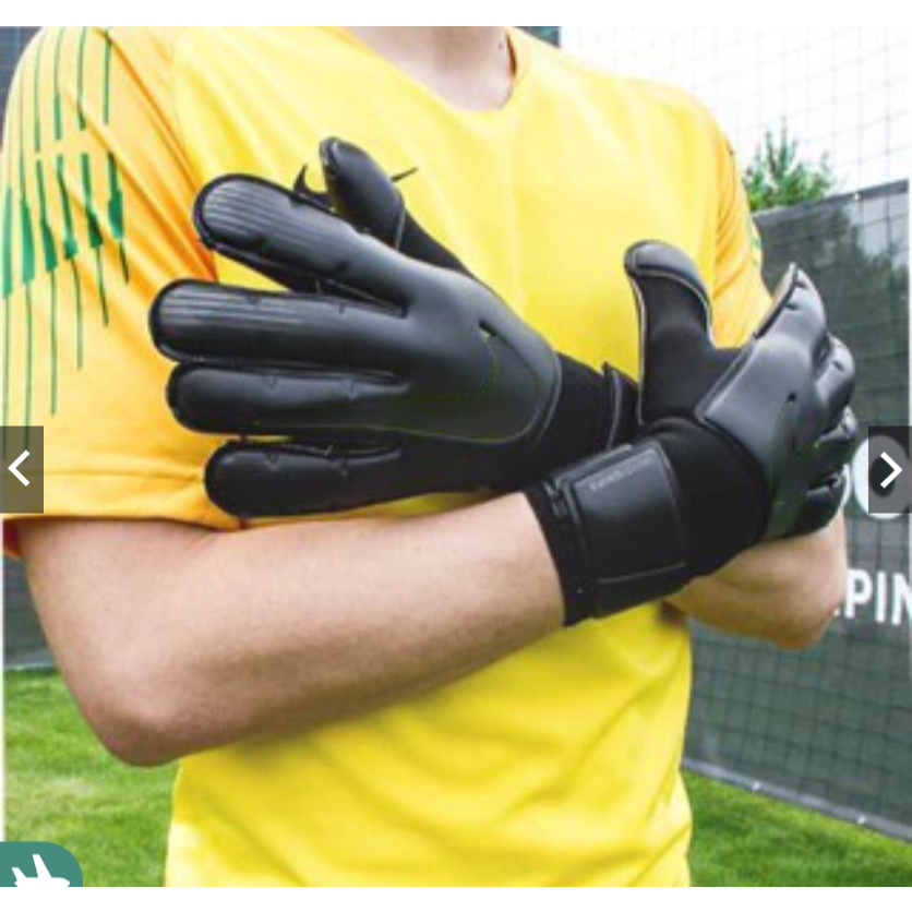 Anti-slip Goalkeeper Gloves Latex Wrist Retractable Design with Bones ...