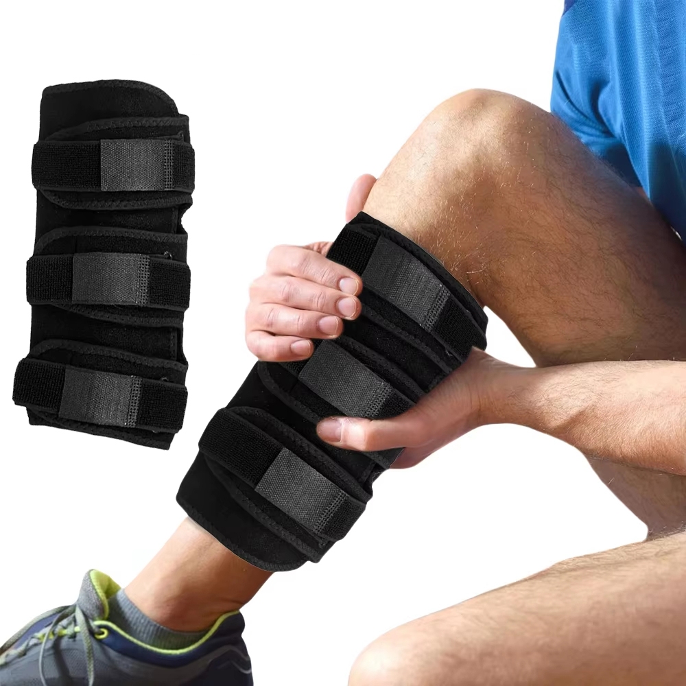 NEENCA 1PCS Adjustable Calf Brace Compression Wrap with 3 Nylon Buckle ...