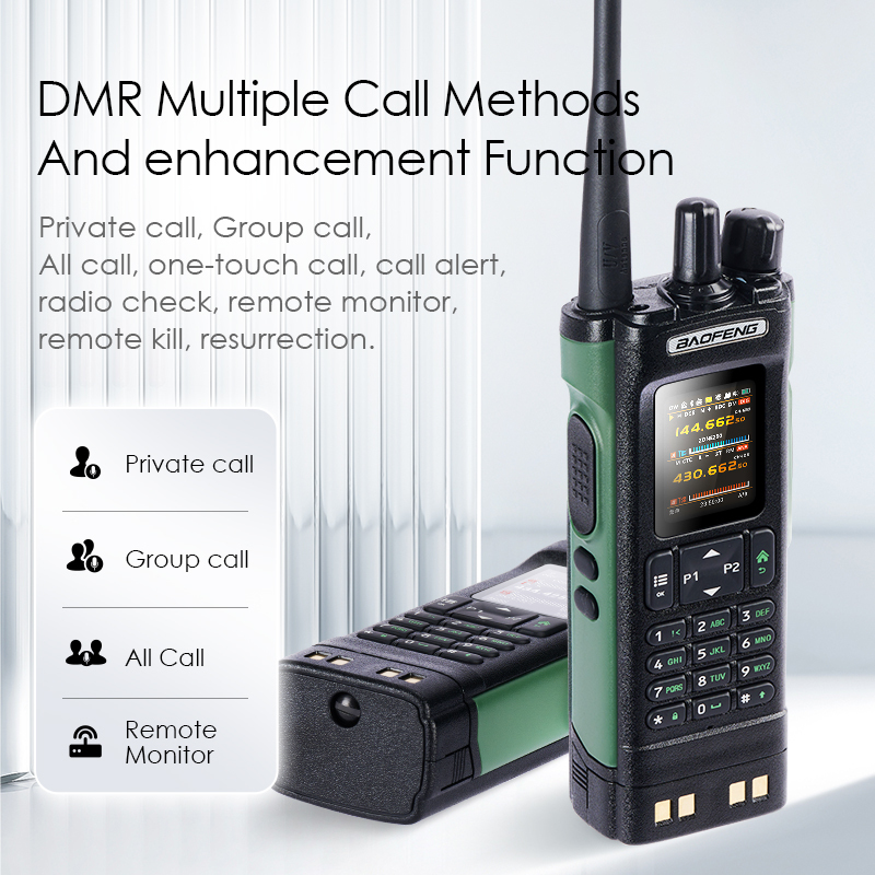 BAOFENG DM-32 DMR Walkie Talkie 10W Digital GPS APRS Air Band FM Radio ...