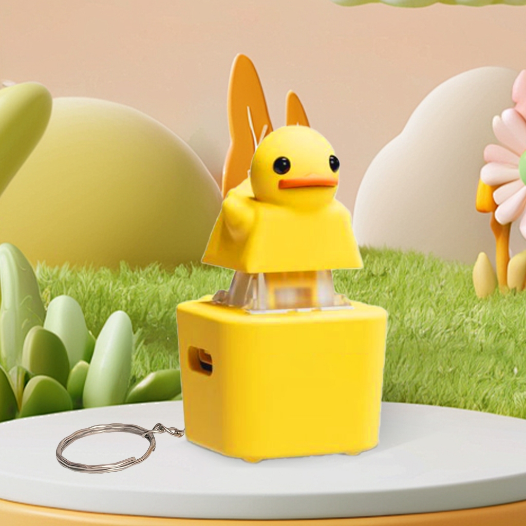 Duck Keyboard Keycaps That Quack Quacking Keyring Fidget Button Key