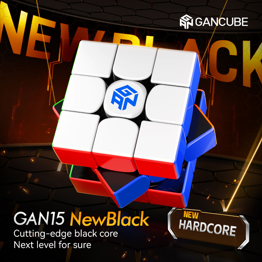 GAN 15 NewBlack Magnetic Cube Ultra Smooth Durable Flagship Smoothing ...