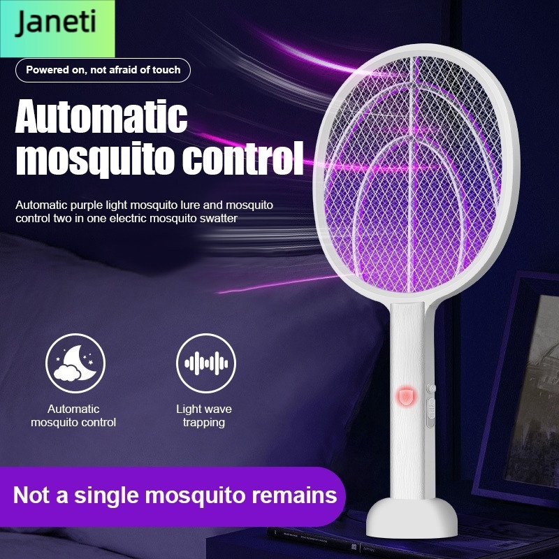 Premium Mosquito Killer Racket Electric Mosquito Swatter Rechargeable ...