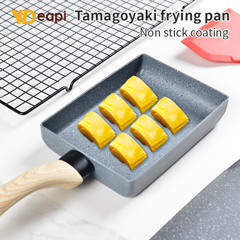 Ydeapi Tamagoyaki Non-Stick Pan Frying Pan Square Steak Small Frying ...