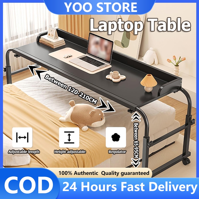 Laptop Table Computer Desk Study Table Mobile Adjustable Bed Side Table ...