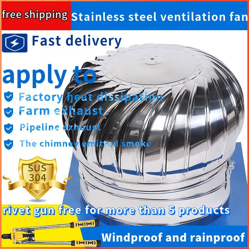 150mm-160mm 304 Stainless Steel Roof Ventilator 5.9''-6.3'' Unpowered ...