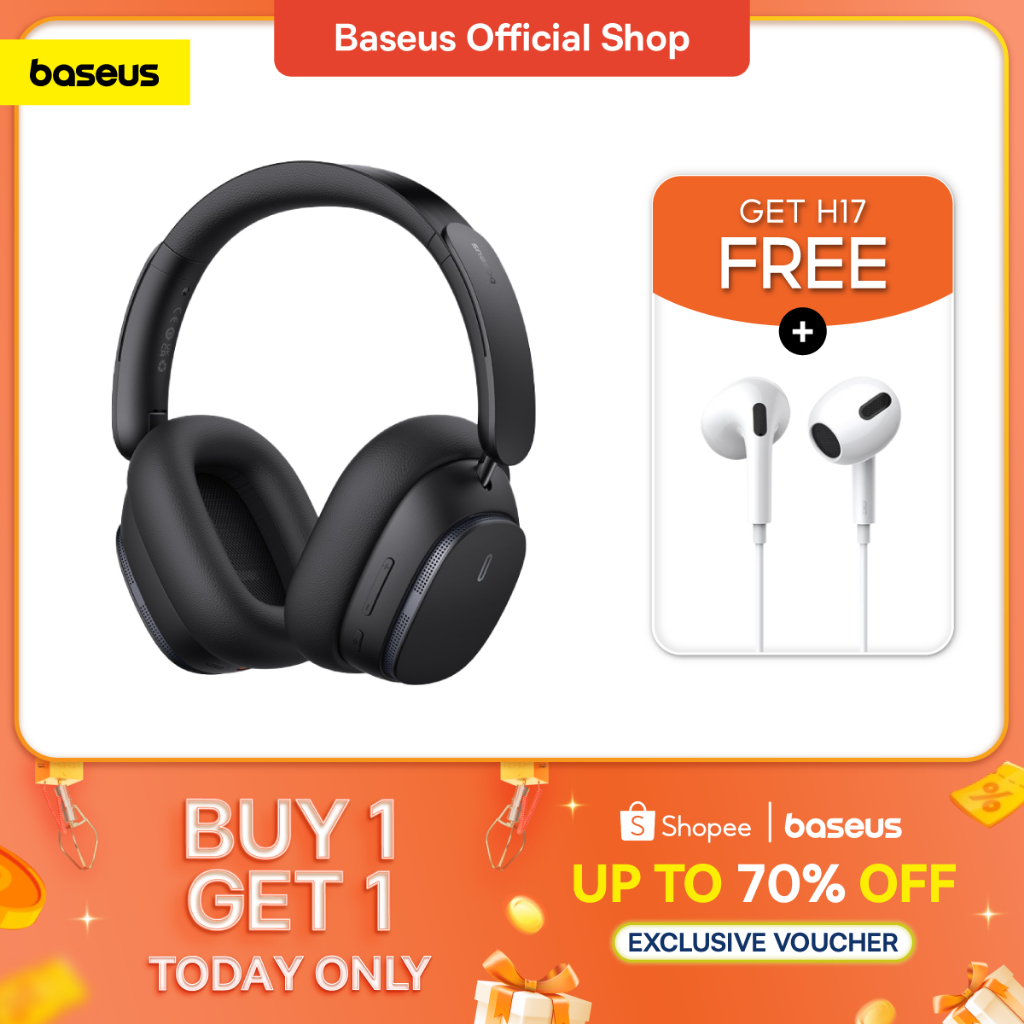Baseus H1 Pro Wireless Headphone Bluetooth5.3 -48dB Active Noise ...