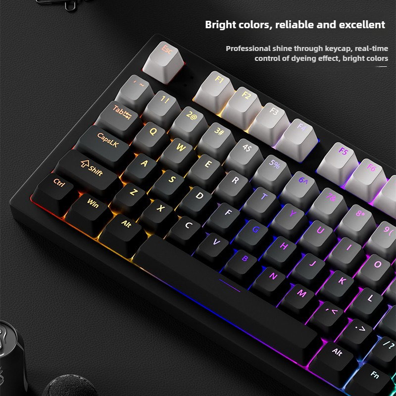 【Local Delivery】Polar Day Front Carving Through Light Keycap Gradient ...